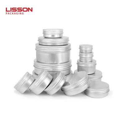 China 500ml Empty Face Cream Jars Aluminium Cosmetic Tins Small Aluminium Box for sale