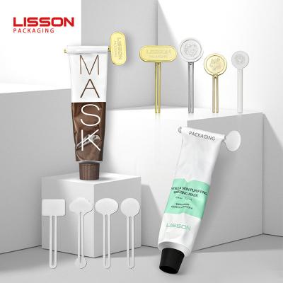 China 40mm Metal Aluminum Cosmetic Tubes Aluminum Lotion Tubes With Squeeze Parts for sale