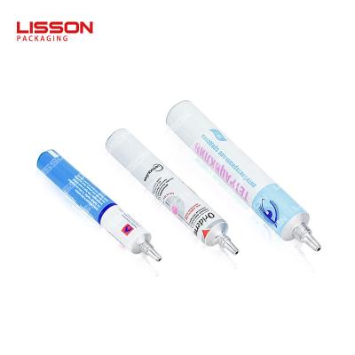 China 8ml 10ml 15ml Ointment Squeeze Tube Packaging Nozzle Aluminium Tubes For Cosmetics for sale