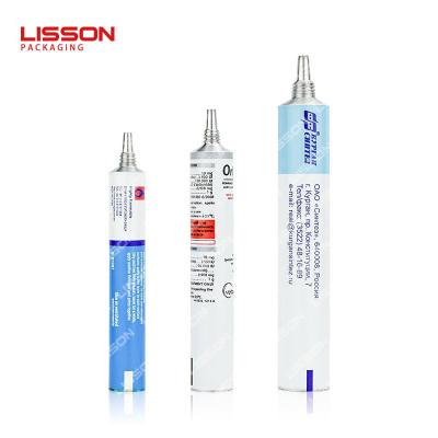 China 15ml Ointment Squeeze Tube Packaging Nozzle Aluminium Tubes For Cosmetics for sale