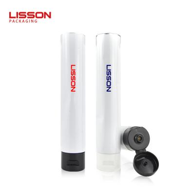 China 16mm Collapsible Aluminum Tube Aluminum Squeeze Tube Packaging For Hair Care for sale