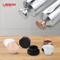 China 19mm 25mm Aluminum Squeeze Tube Recyclable Metal Bottle Lids Metal Cap For Bottle for sale
