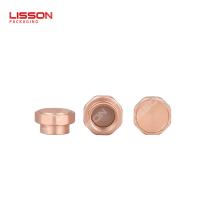 China 19mm 25mm Aluminum Squeeze Tube Recyclable Metal Bottle Lids Metal Cap For Bottle for sale
