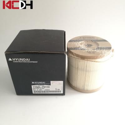 China Hyundai Excavator Engine Parts Diesel Filter Fuel Filter Element 11QA-70110 for sale