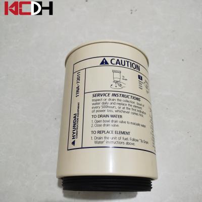 China Hyundai Excavator Engine Parts Diesel Fuel Water Separation Filter 11na-72011 for sale