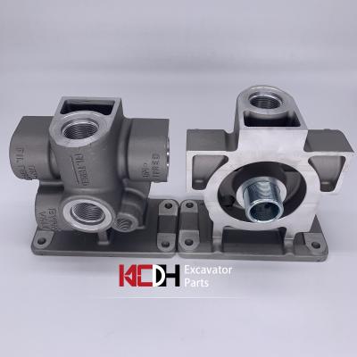 China 330C/330D/336D excavator accessories 1R-0716 oil filter base 1R0716 aluminum base, suitable for air filter assembly for sale