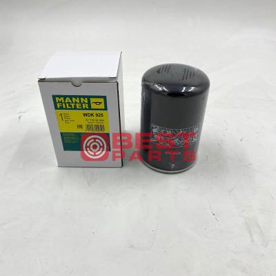 China Excavator Engineering Machinery Parts Diesel Filter MANN Fuel Filter Element WDK925 For Trucks for sale