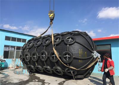 China Ship Boat Berthing Pneumatic Marine Fender 50kPa / 80kPa Chain Tyre Net for sale