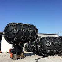 China Eversafe Marine Pneumatic Rubber Fender Floating Black 50Kpa for sale