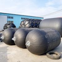 China Yokohama Marine Pneumatic Rubber Fender 80kpa 3.3*6.5m With Chain Net for sale