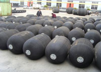 China Black Inflatable Rubber Fender Marine Ball For Protecting The Hull for sale