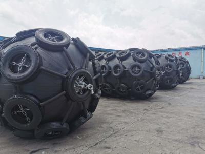 China Marine Ball Dock Hull Protection Submarine Inflatable Rubber Fender Anti Collision for sale