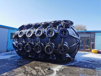 China STS STD Ship Pneumatic Rubber Fender Marine Yokohama Henger With Chain Tires Net for sale