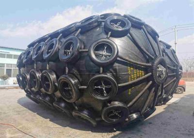 China Yokohama Type Floating Pneumatic Marine Rubber Fenders With Chain And Tire Net for sale