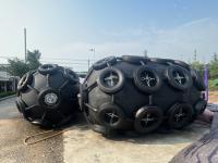 China Inflatable Dock Pneumatic Rubber Fender 50KPa / 80Kpa Inflation Pressure for sale