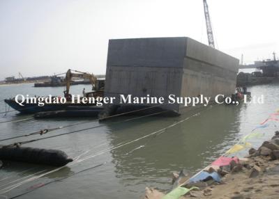 China Dia1.2mx10m Marine Rubber Airbag , Black Rubber Ship Launching Airbags for sale