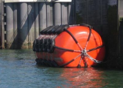 China Polyurea Spraying Coating Inflatable Dock Fenders With Chain And Tyre Net for sale