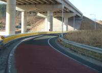 China Portable Movable Guard Rail Safety Rolling Barrier Anti - Ultraviolet Aging for sale