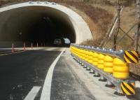 China Polymer Composites Vehicle Safety Barrier，Yellow Roller Crash Barrier for sale