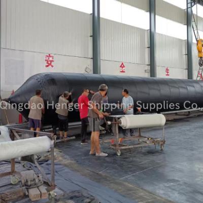China Black Marine Rubber Airbag Safety Effective Green Environmental Protection for sale