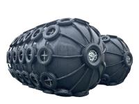 China Net Type Pneumatic Rubber Fender Diameter 0.5m To 4.5m Marine Fender System Designed To Provide Superior Dock Protection for sale