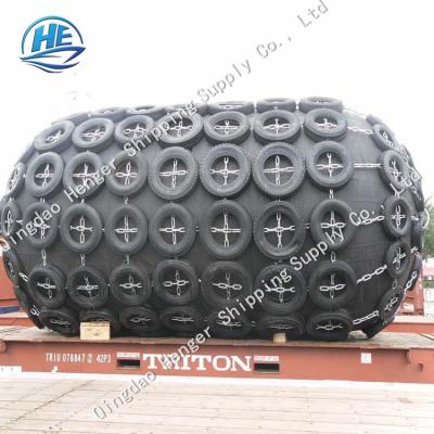 China Length 9m Diameter 4.5m 80kPa Pneumatic Rubber Fender for sale
