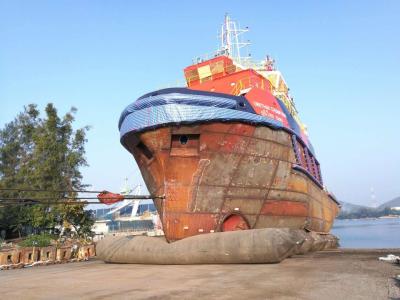 China Customizable Size Ship Launching Airbags Marine Rubber Airbag For Ship for sale