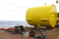 China Foam Filled Marine Floating And Steel Mooring Buoy With Chain Through for sale