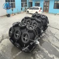 China 1.35*2.5m Hydro Pneumatic Fender Pneumatic Yokohama Rubber With Black Tyres Sheath Type for sale