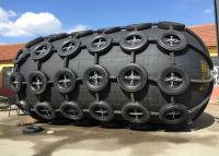 China STS Black Floating Marine Rubber Fender Yokohama 3.3X6.5m 80Kpa for sale