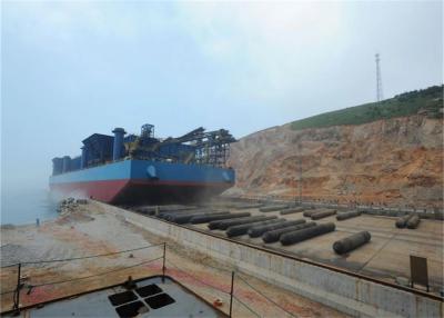 China Natural Rubber Boat Ship Launching Airbags D1.5*L10m Marine Rubber Airbag for sale