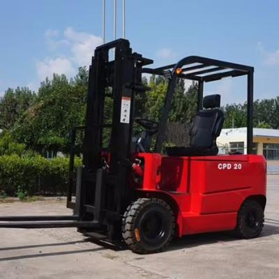 China Mini Portable Electric Stacker Forklift 3 Ton with 3 Wheel 60V Battery and AC Motor for sale
