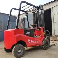 China 125MM Fork Width Electric Pallet Stacker Telescopic Electric Forklift for All Terrain for sale