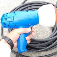 China Small Size Portable Tarpaulin Plastic Pvc Flex Banner Heat Hot Air Seam Welder Welding Machine for sale