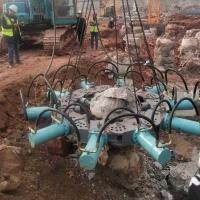 China Powerful Circular Assemblable Hydraulic Concrete Pile Breaker for ≥10 Ton Excavators for sale