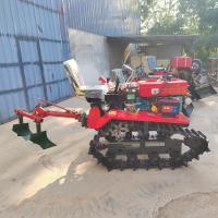 China Disel Engine Crawler Bulldozer Agricultural Rid-on Rotary Tiller for Soil Preparation for sale
