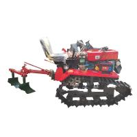 China Disel Engine Multifunctional Agricultural Rotavator Cultivator Small Crawler Tiller for sale