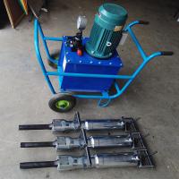 China 500-750mm Drilling Depth 200KG Weight Manual Rock Splitting Tool Hydraulic Stone Splitter Machine for sale