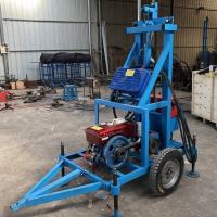 China Competitive 50mm Drilling Diameter 100m 200m Water Well Borehole Drill Rig Equipment for sale