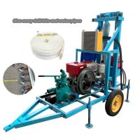 China Gasoline Engine Water Well Drilling Rig Machine for Borehole Drilling for sale