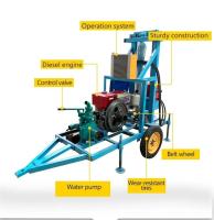China Gasoline Engine Water Well Drilling Rig Machine for Borehole Drilling for sale