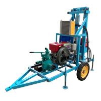 China Max Drilling Depth 180m Hydraulic Portable Diesel Water Well Drilling Rig for Borewell for sale