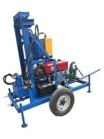 China Hydraulic Water Well Drilling Rig Machine for 50mm Drilling Diameter and Mud Pump for sale
