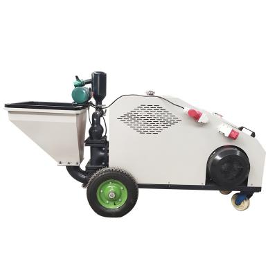 China 4kw Motor Power Modular House Cement Plastering Sprayer with Stucco Putty Spraying Hopper for sale