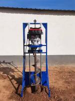 China Chinese Produces Carbon Steel Mini Digging Earth Auger Drilling Machine with Stand for sale