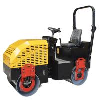 China Compact 9hp Ride-on Double Drum Vibratory Roller Compactor for Small Road Projects for sale