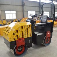 China Compact 9hp Ride-on Double Drum Vibratory Roller Compactor for Small Road Projects for sale