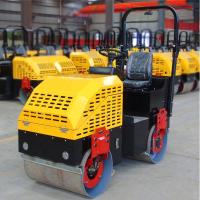 China Compact 9hp Ride-on Double Drum Vibratory Roller Compactor for Small Road Projects for sale