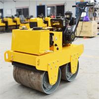 China Small Road 0.3 Ton Mini Hand Vibratory Roller Compactor with 580mm Drum Diameter for sale