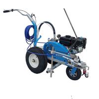 China 85 kg Gasline Engine Hand-push Single And Double Gun Cold Spray Road Marking Machine for sale